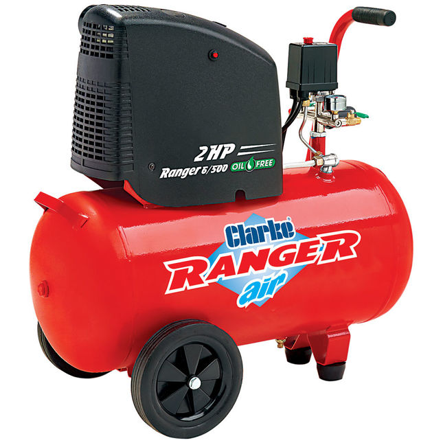Clarke Ranger 6/500 2hp 50 Litre Oil Free Air Compressor - Machine Mart
