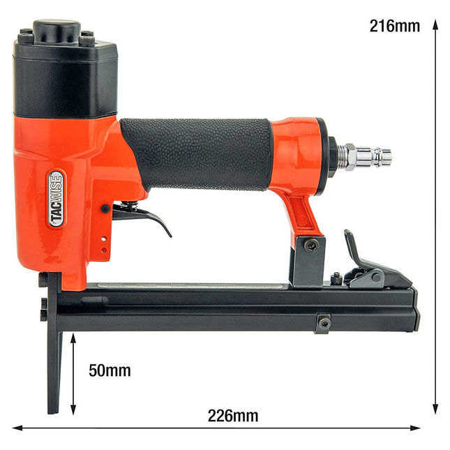 Tacwise A7116LN Extra Long Nose Upholstery Air Staple Gun, Uses Type 71 ...