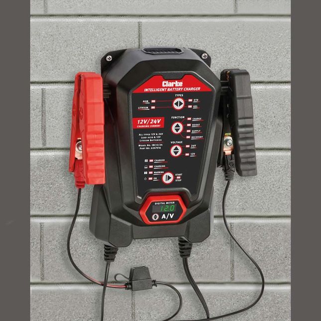 Clarke IBC12/24 Intelligent Battery Charger - Machine Mart