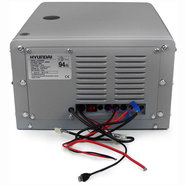Hyundai HY3500RVi 3500W Motorhome Leisure Petrol Generator - Machine Mart
