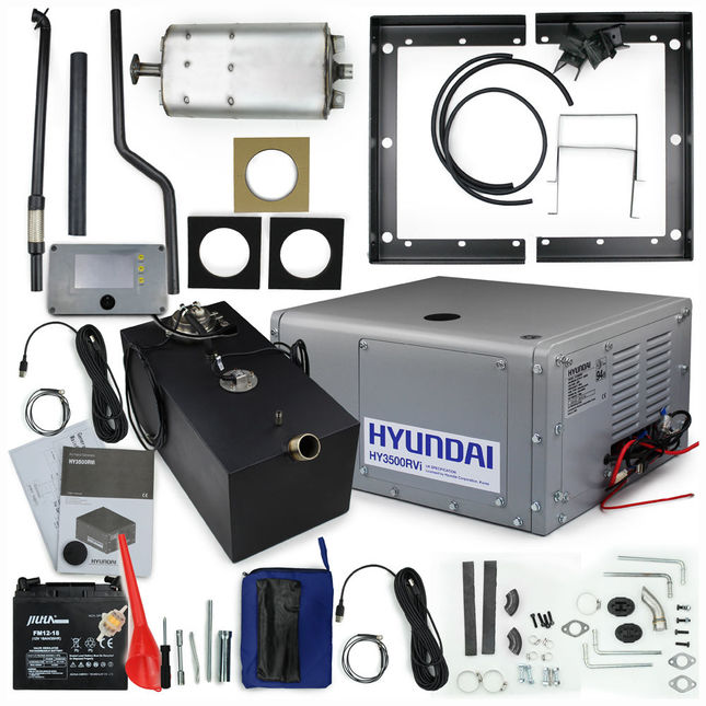 Hyundai HY3500RVi 3500W Motorhome Leisure Petrol Generator - Machine Mart