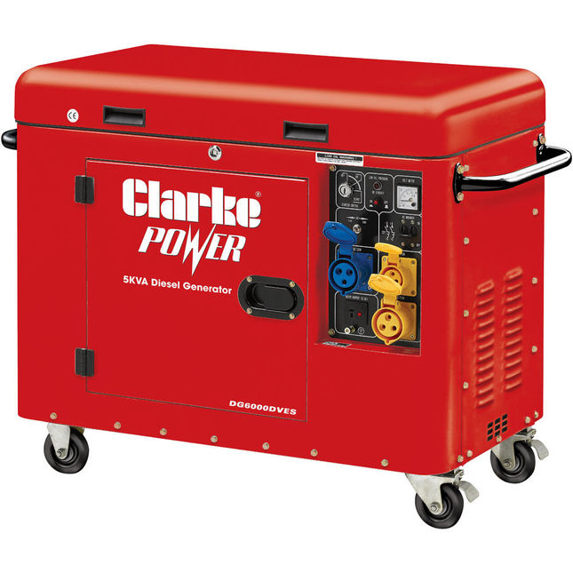Clarke DG6000DVES 5kVA Diesel Generator - Machine Mart