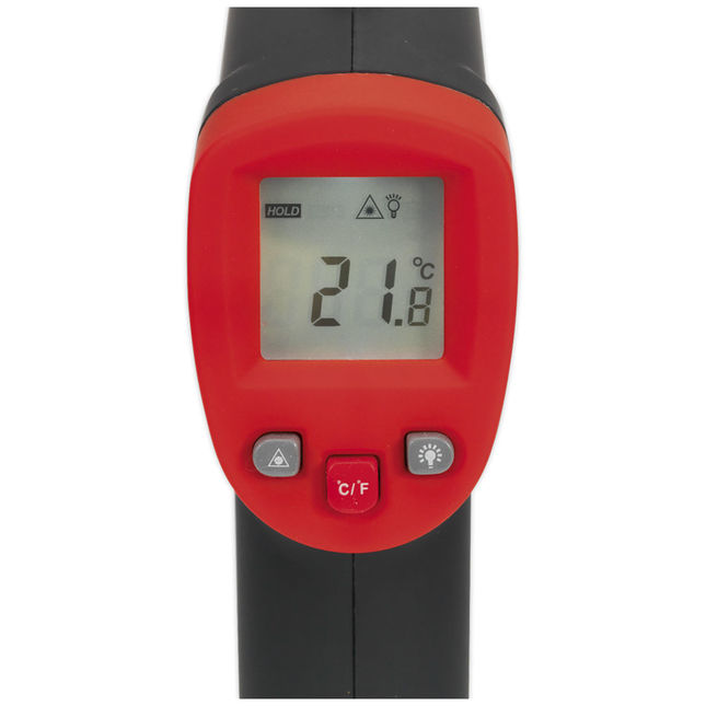 Sealey VS900 Infrared Laser Digital Thermometer 12:1 - Machine Mart