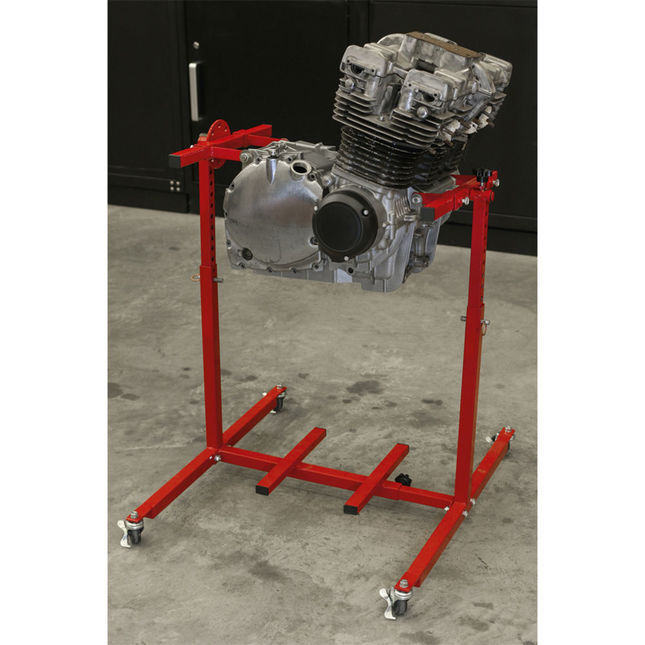 Sealey MES02 Motorcycle Engine Stand - Single/ Twin Cylinder - Machine Mart