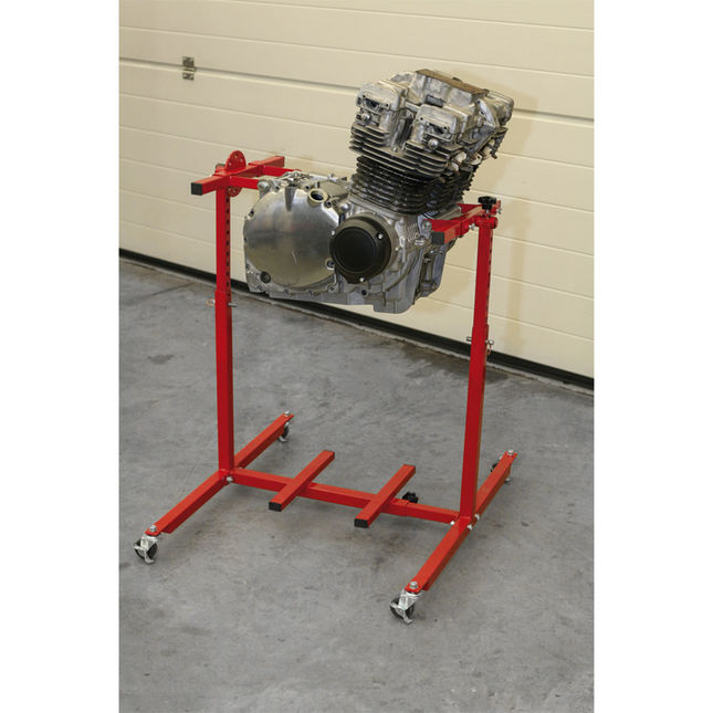 Sealey MES02 Motorcycle Engine Stand - Single/ Twin Cylinder - Machine Mart