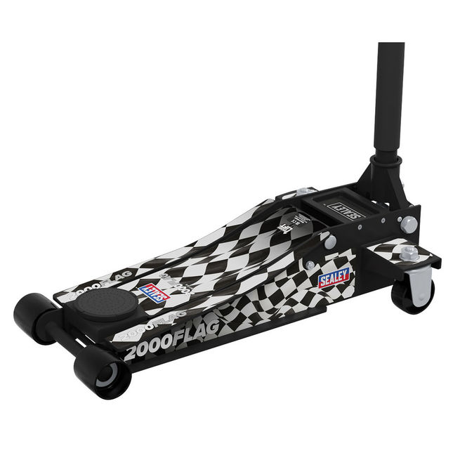 Sealey 2000CB Low Entry Custom Design 2 Tonne Trolley Jack with Rocket ...