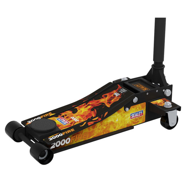 Sealey 2000CB Low Entry Custom Design 2 Tonne Trolley Jack with Rocket ...