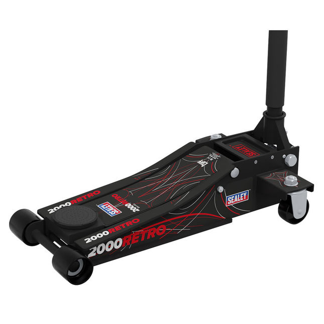 Sealey 2000CB Low Entry Custom Design 2 Tonne Trolley Jack with Rocket ...