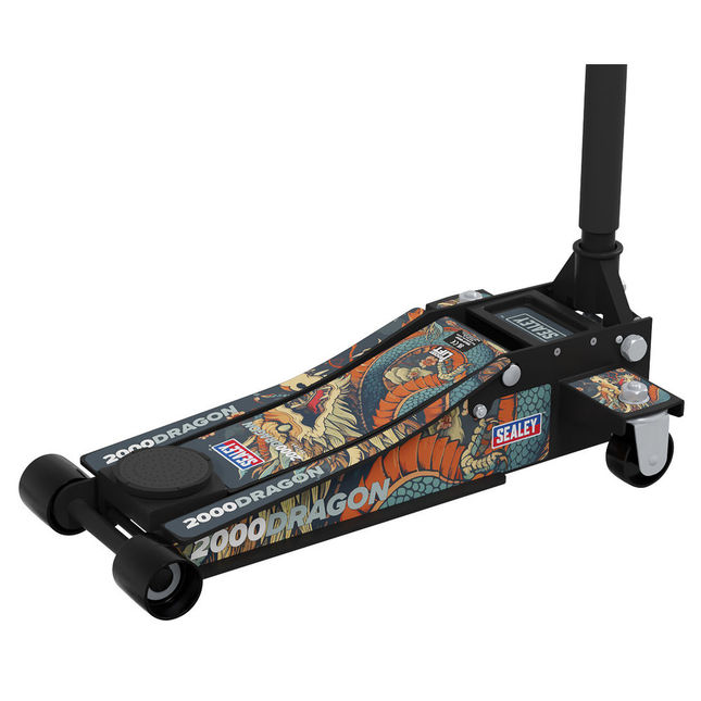 Sealey 2000CB Low Entry Custom Design 2 Tonne Trolley Jack with Rocket ...
