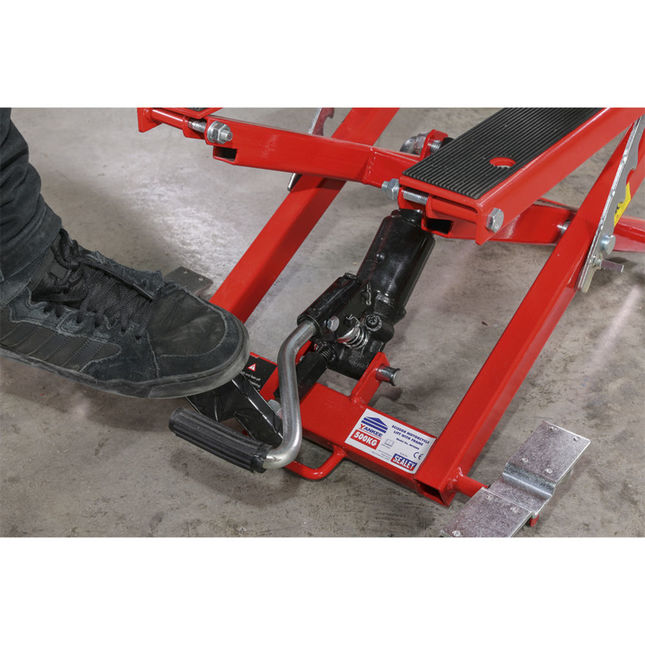 Sealey MC4500 Motorcycle & Quad Hydraulic Scissor Lift 500kg - Machine Mart
