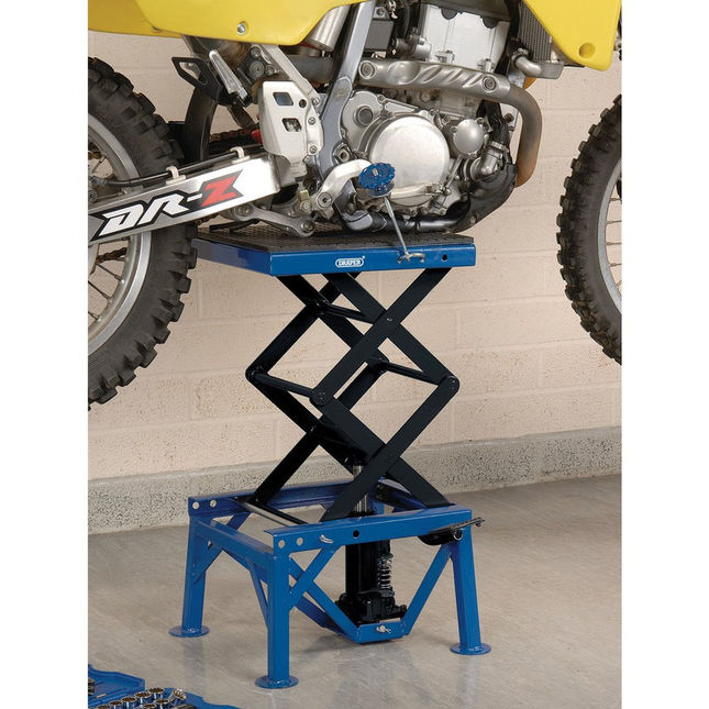 Draper 135kg Hydraulic Motorcycle Scissor Lift - Machine Mart