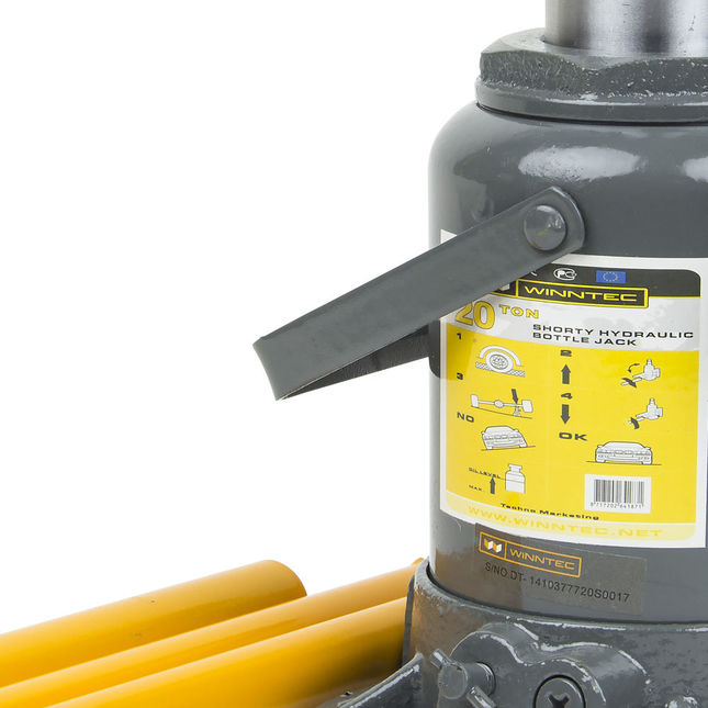 WINNTEC® 20 TON Low-Profile Bottle Jack - Machine Mart