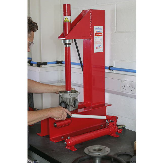 Sealey YC10B Hydraulic 10 Tonne Press Bench 'C' Type - Machine Mart