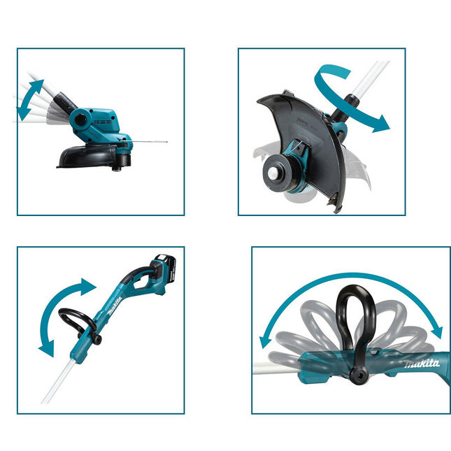 Makita DUR193Z 18V Li-ion LXT 260mm Loop Handle Grass Trimmer (Bare ...