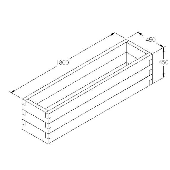 Forest 180 x 45cm Caledonian Trough - Machine Mart - Machine Mart
