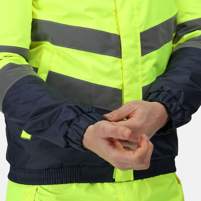 Regatta Pro Hi Vis Bomber Jacket - Yellow - Machine Mart
