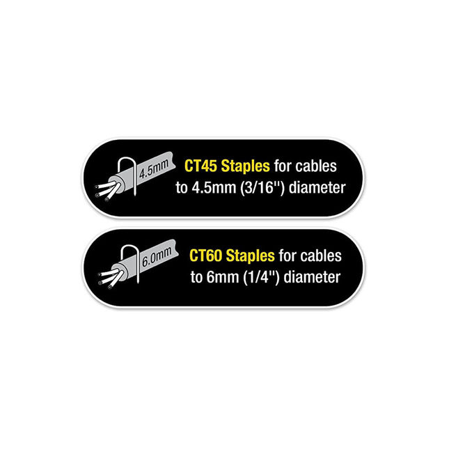 Tacwise 1153 All-Metal Combi Cable Tacker, Uses Type CT-45 & CT-60 ...