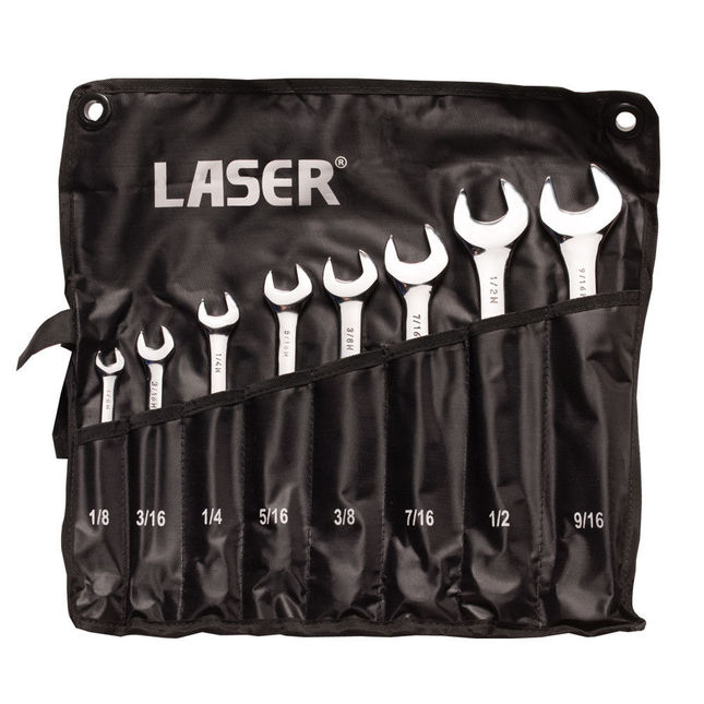 Laser 4446 Whitworth Combination Spanner Set - 8 piece set - Machine Mart