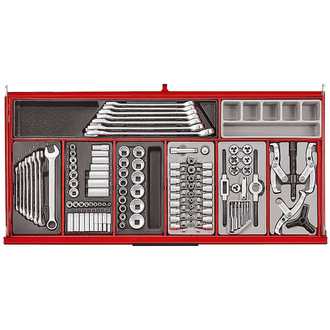 Teng TKW37R663T 37" PRO35™ Roller Cabinet 663 Piece Tool Kit (Red ...