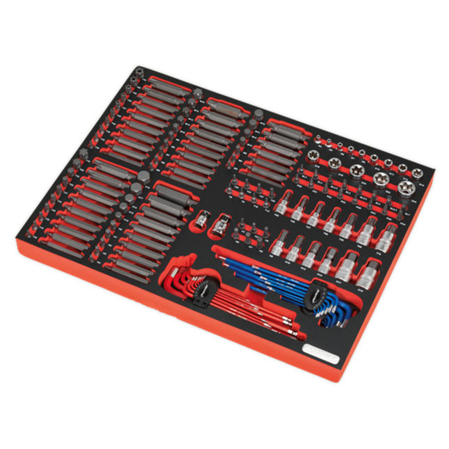 Sealey TBTP07 177 Piece Tool Tray with Specialised Bits & Sockets ...