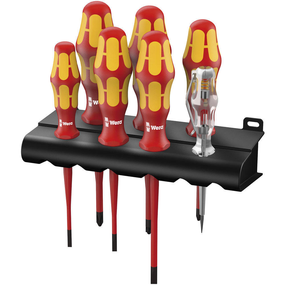 Wera 160Is 7 Kraftform Plus VDE Slimline 7 Piece Screwdriver Set