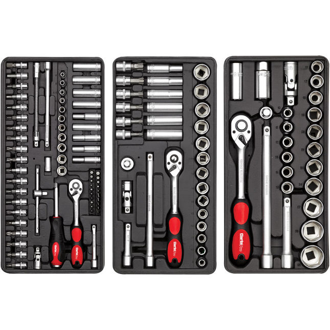Clarke PRO396 222 Piece Tool Set With 7 Drawer Tool Cabinet - Machine Mart