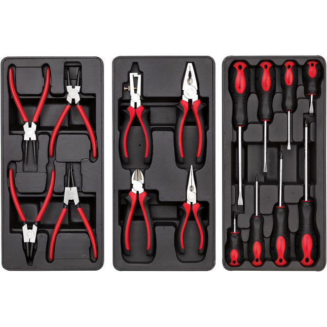 Clarke PRO396 222 Piece Tool Set With 7 Drawer Tool Cabinet - Machine ...