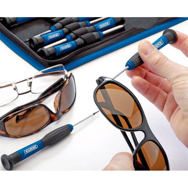 Draper 16 Piece Precision Plier and Screwdriver Set - Machine Mart