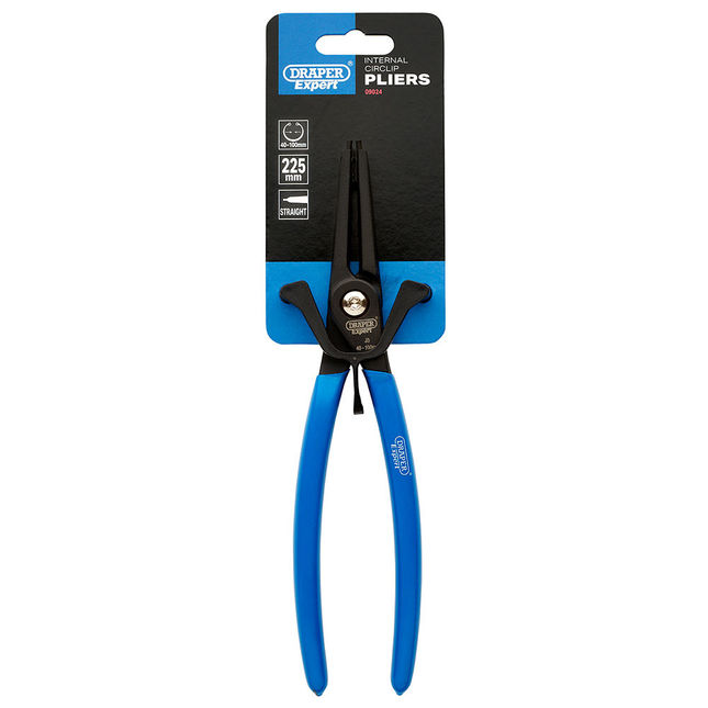 Draper Expert 225mm Straight Tip Internal Circlip Pliers J3 - Machine Mart