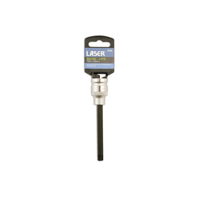 Laser 5588 - Torx T50 Star Bit Socket - Machine Mart
