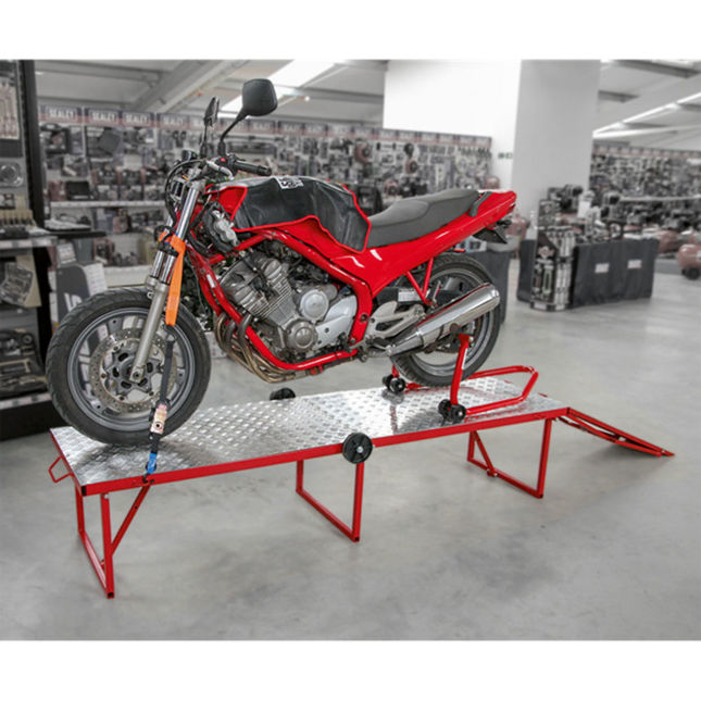 Sealey MCW360 Motorcycle Portable Folding Workbench 360kg Capacity ...