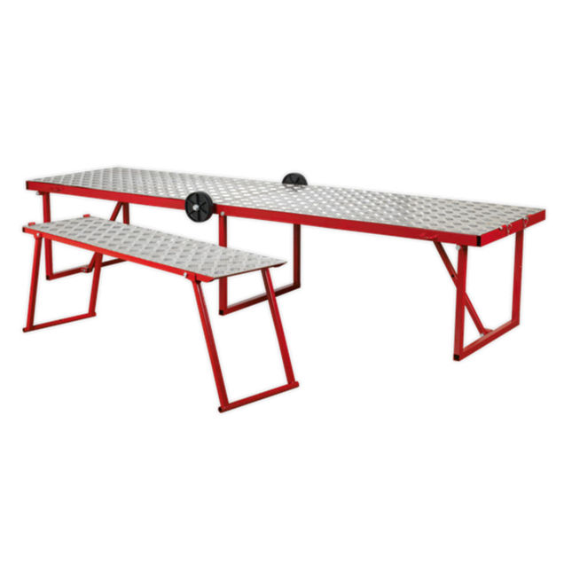 Sealey MCW360 Motorcycle Portable Folding Workbench 360kg Capacity ...