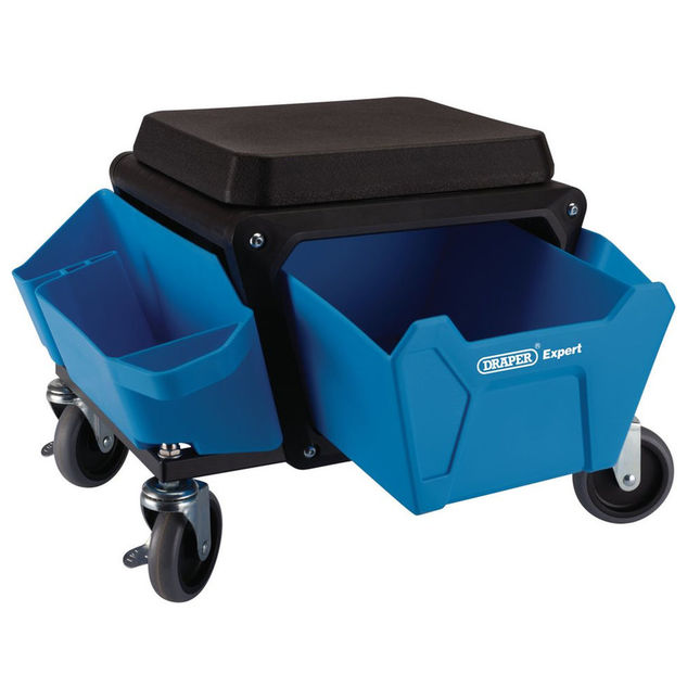 Draper Expert Work Stool Blue - Machine Mart