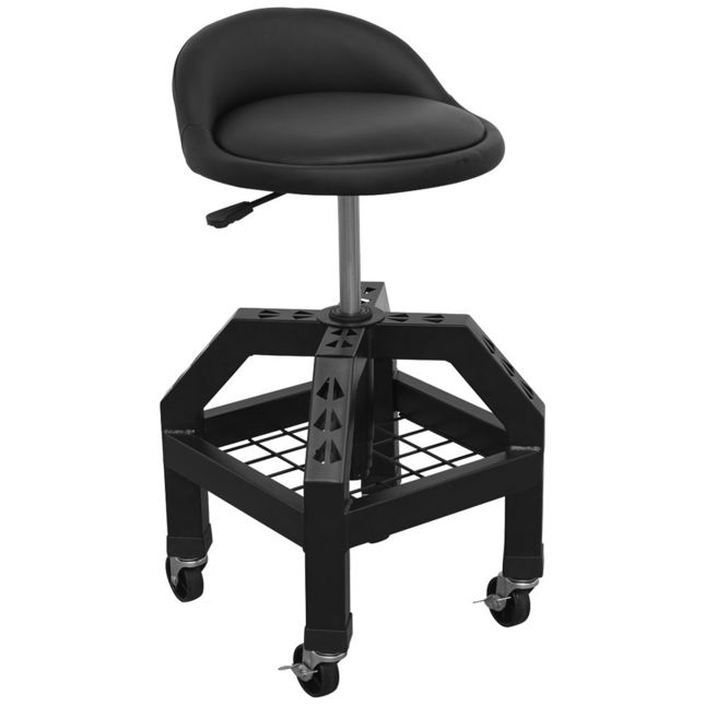 Sealey SCR03B Creeper Stool Pneumatic with Adjustable Height Swivel ...