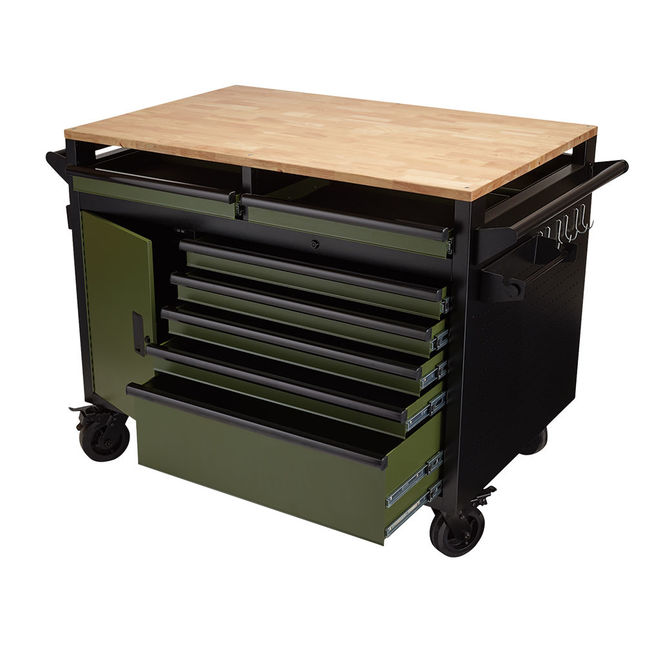 BUNKER® 08269 14 Drawer 48" Multi-Functional Workbench Roller Tool ...