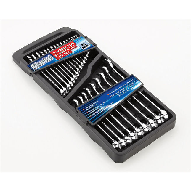 Clarke CHT804 25 piece 6 - 32mm Combination Spanner Set - Machine Mart