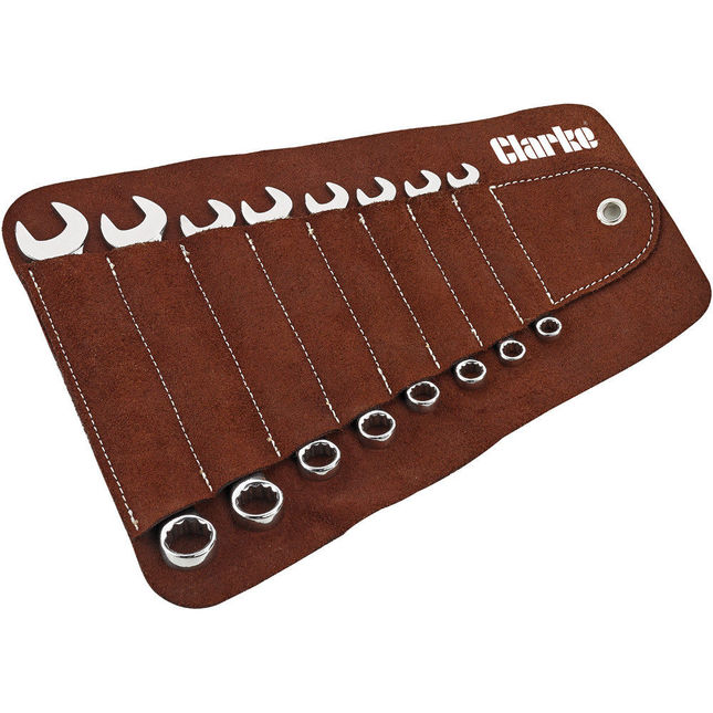 Clarke CHT815 8 piece 8 - 19mm Combination Spanner Set - Machine Mart