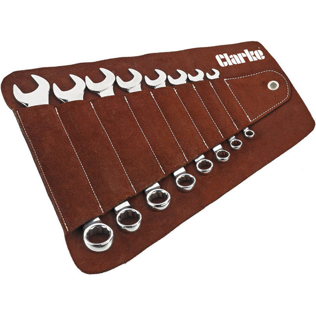 Clarke CHT817 8 piece Whitworth Combination Spanner Set - Machine Mart