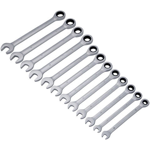Clarke PRO165 10 piece 10 - 18mm Stubby Combination Spanner Set ...