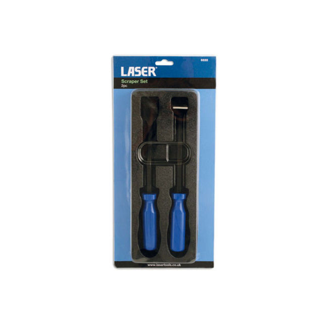 Laser 5222 - 2 Piece Reverse & Offset Scraper Set - Machine Mart