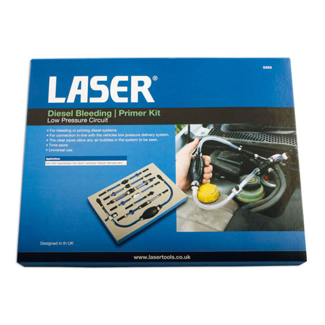 Laser 5262 - Diesel Priming And Bleeding Kit - Machine Mart