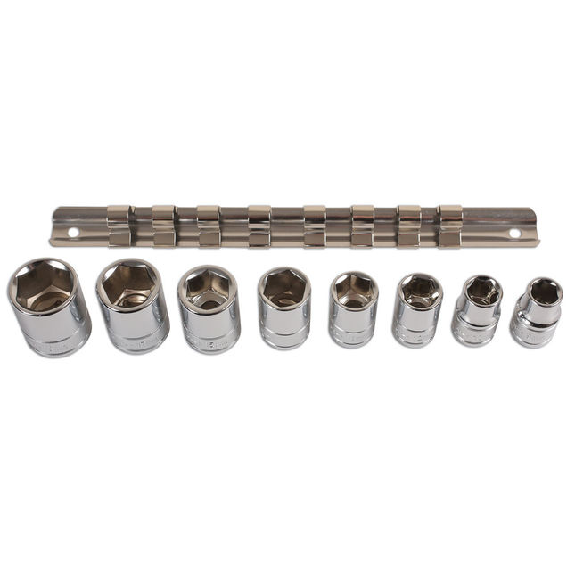 Kamasa 56100 Gripper Socket 3/8"D 9 Piece Set - Machine Mart