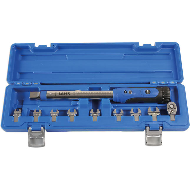 Laser 6167 1/4'' Drive Torque Spanner Set 10-50Nm 10 Piece - Machine Mart