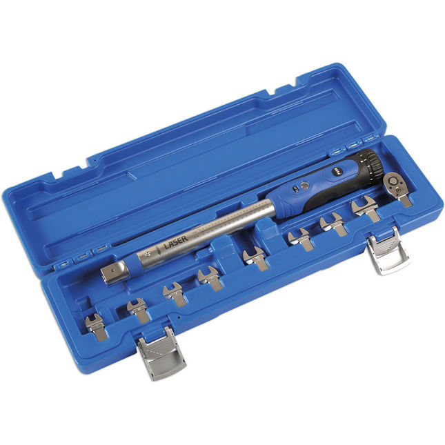 Laser 6167 1/4'' Drive Torque Spanner Set 10-50Nm 10 Piece - Machine Mart