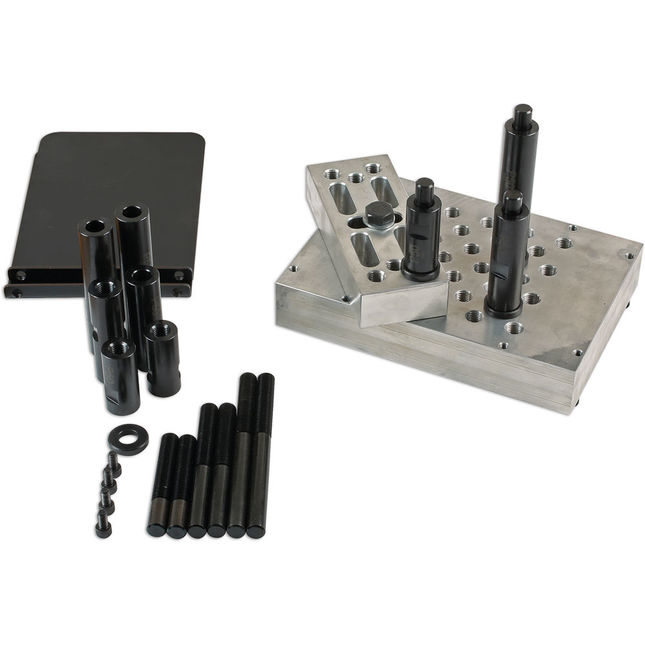 Laser 6422 Workshop Press Support Block Set - 50 Tonne - Machine Mart