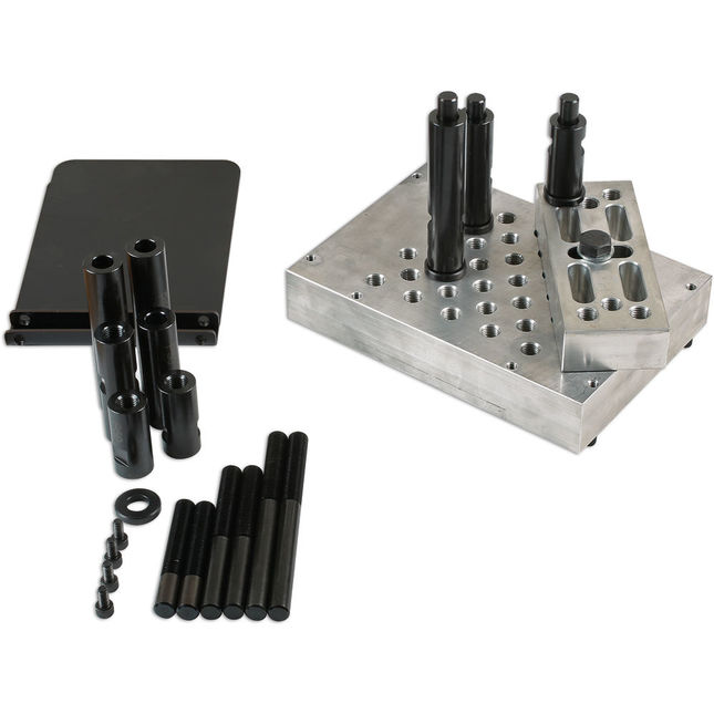 Laser 6422 Workshop Press Support Block Set - 50 Tonne - Machine Mart