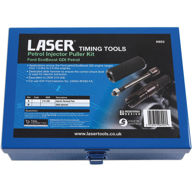 Laser 6953 Petrol Injector Puller Kit Ford EcoBoost GDI - Petrol ...