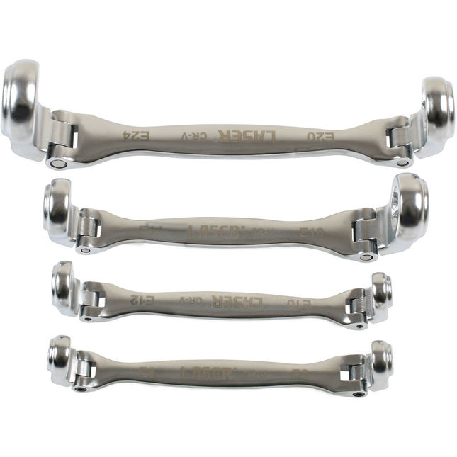 Laser 7260 4 Piece E6 - E24 Flexible Star Spanner Set - Machine Mart