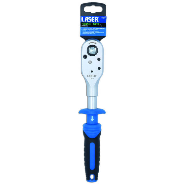 Laser 1/2" Drive Pull Back Rapid Action Ratchet - Machine Mart