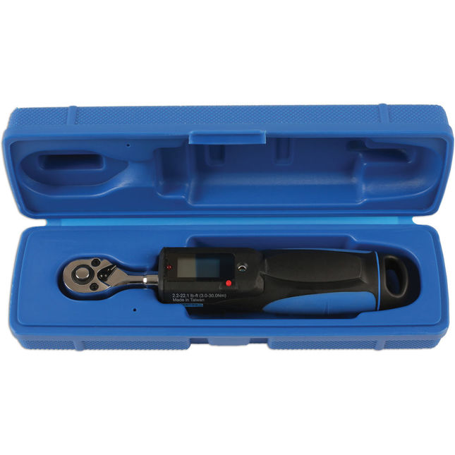 Laser 6207 1/4'' Drive 6-30Nm Digital Torque Wrench - Machine Mart